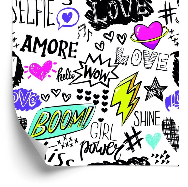 Tapeta Na Zeď Holčičí Hesla | FAVI.cz