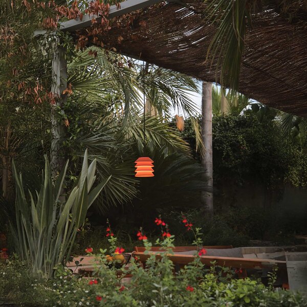 Faro Toba E27 závěsné venkovní svítidlo IP65 OranžováHáček | FAVI.cz