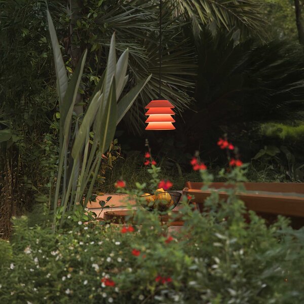 Faro Toba E27 závěsné venkovní svítidlo IP65 OranžováHáček | FAVI.cz