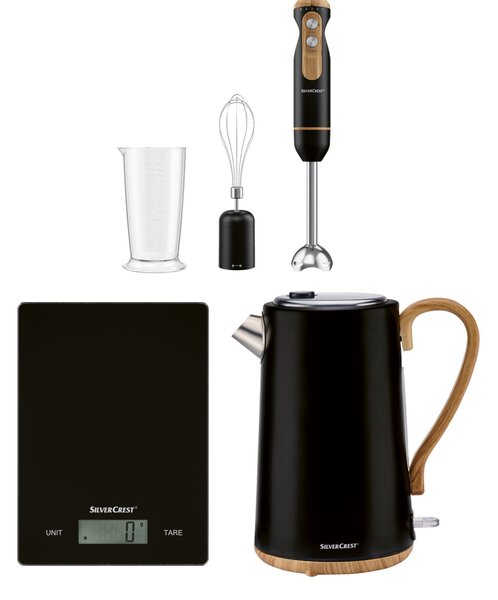 Silvercrest® Kitchen Tools Sada kuchyňských spotřebičů, 3dílná, černá ...