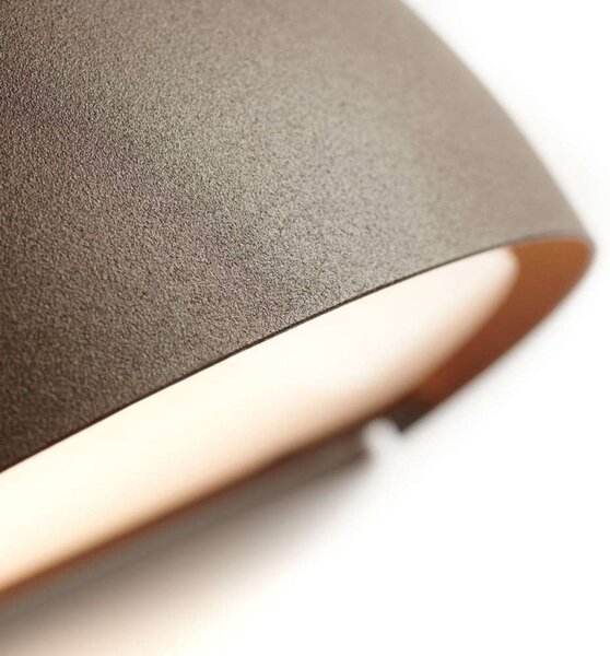 LIGHT-POINT Rørhat LED Venkovní Nástěnné Světlo 10,5W Rust - Terasa ...