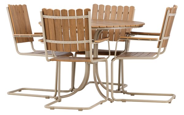 Venture Home, Zahradní sestava stolku a jídelních židlí HOLMSUND ...