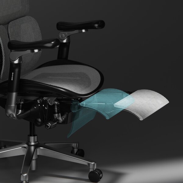 Ergonomická kancelářská židle BRAVE V-KINETIC: černá | | Diablo Chairs ...