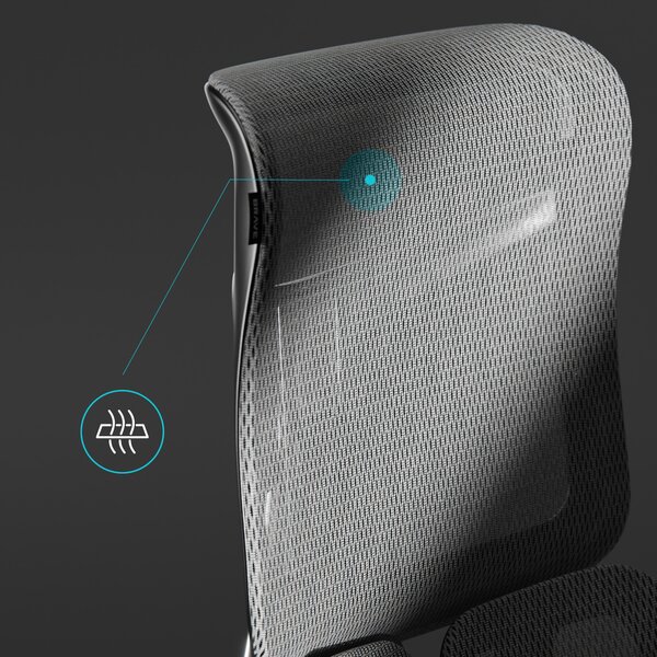 Ergonomická kancelářská židle BRAVE V-KINETIC: černá | | Diablo Chairs ...