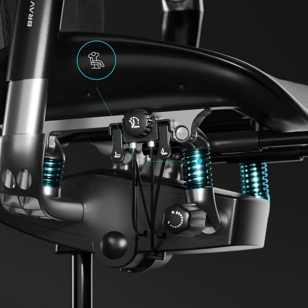 Ergonomická kancelářská židle BRAVE V-KINETIC: černá | | Diablo Chairs ...