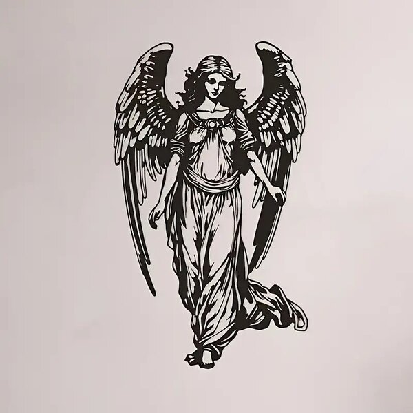 BAF Kovové nástěnné umění Anděl 40 x 23 cm | FAVI.cz